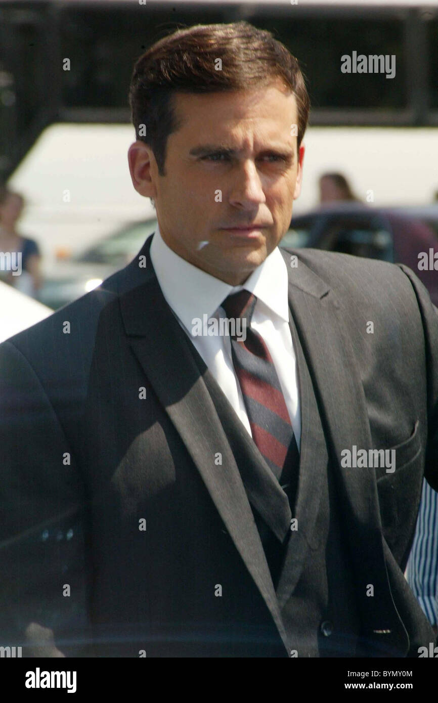 Steve Carell at the film set of his new film 'Get Smart' Washington DC ...
