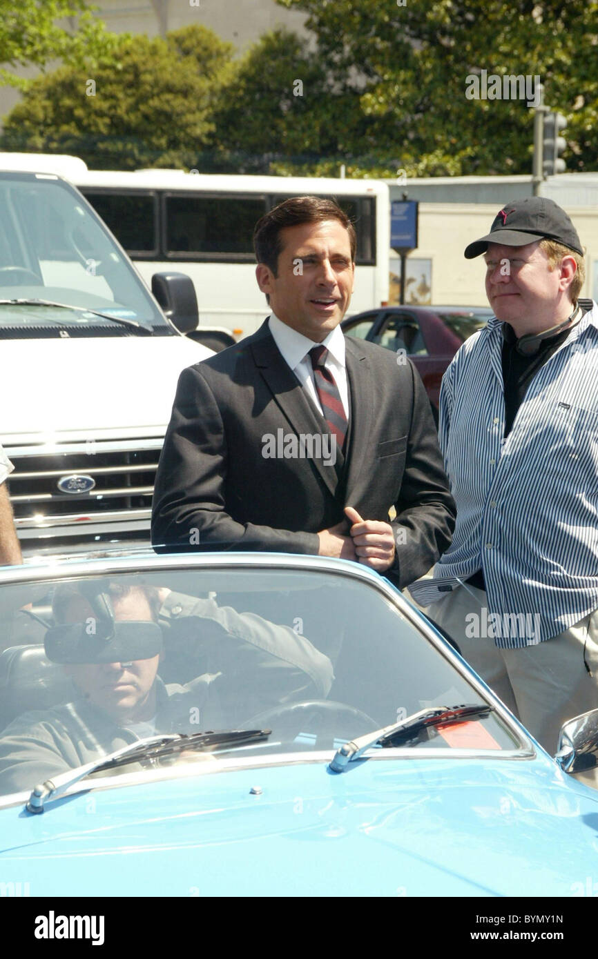 Steve Carell at the film set of his new film 'Get Smart' Washington DC ...