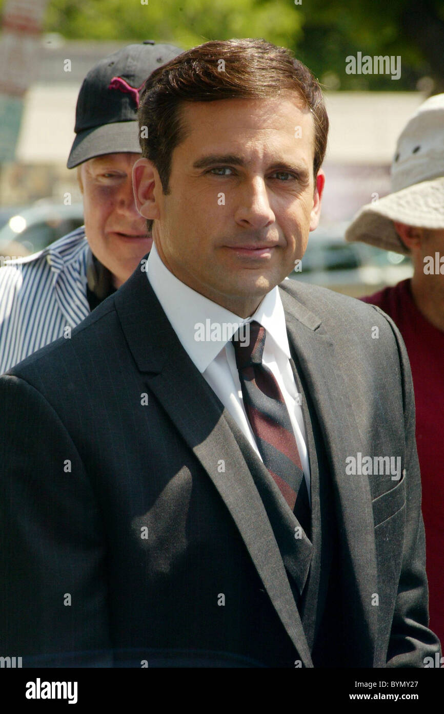 Steve Carell at the film set of his new film 'Get Smart' Washington DC ...