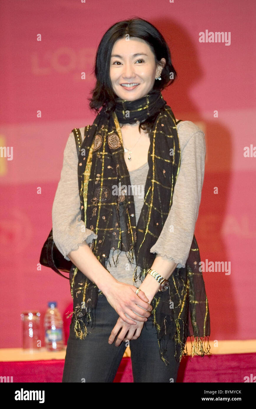 Maggie Cheung attends at a press conference before the opening of the ...