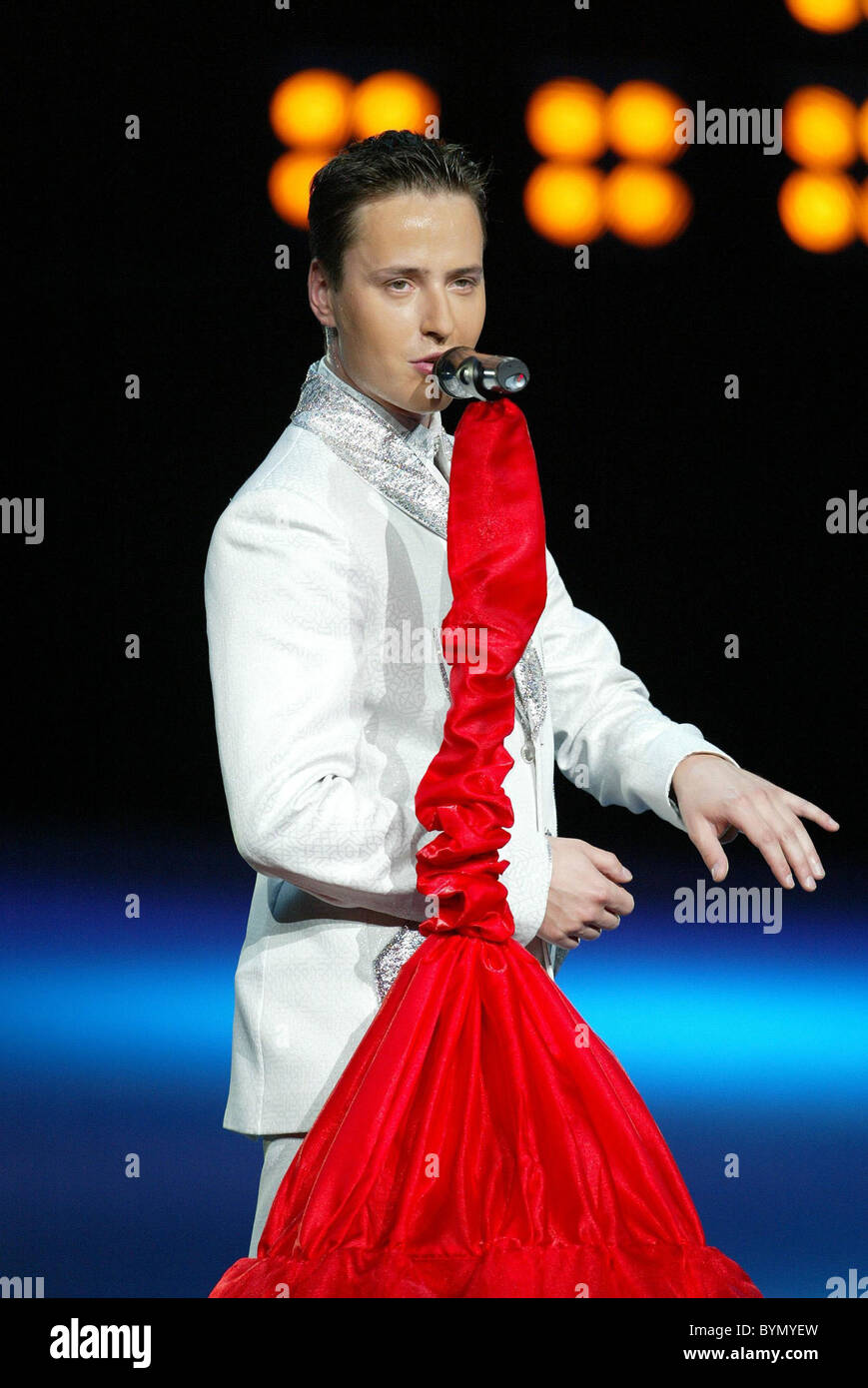 Russian pop singer Vitas performing in concert at The Great Hall of the ...