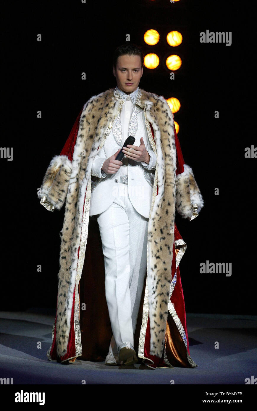 Russian pop singer Vitas performing in concert at The Great Hall of the ...