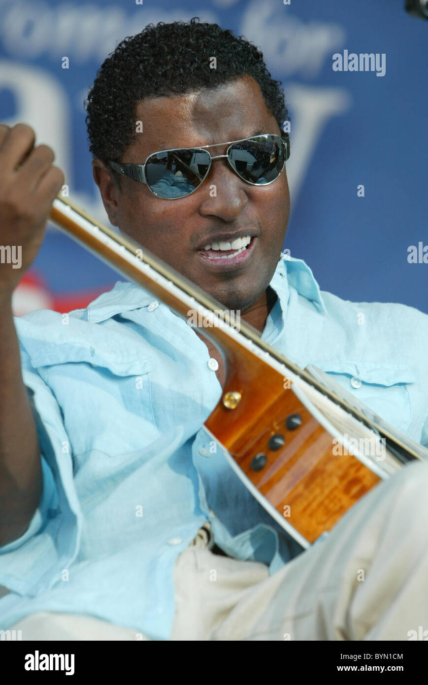 Kenneth Edmonds aka 'Babyface' performing at the launch of Club 44 ...