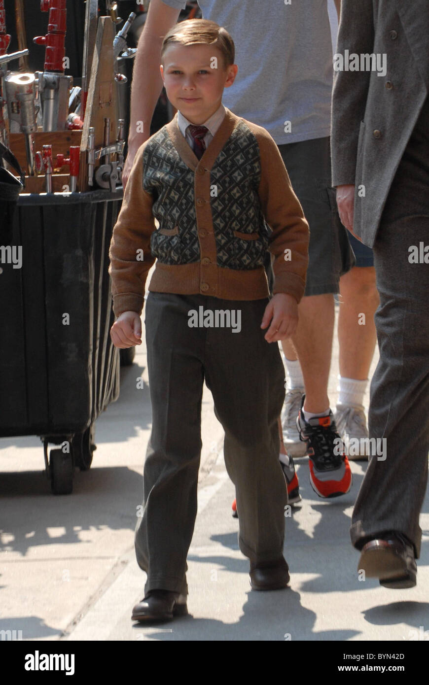 Ty Simpkins on the set of new Sam Mendes movie "Revolutionary Road" Due ...