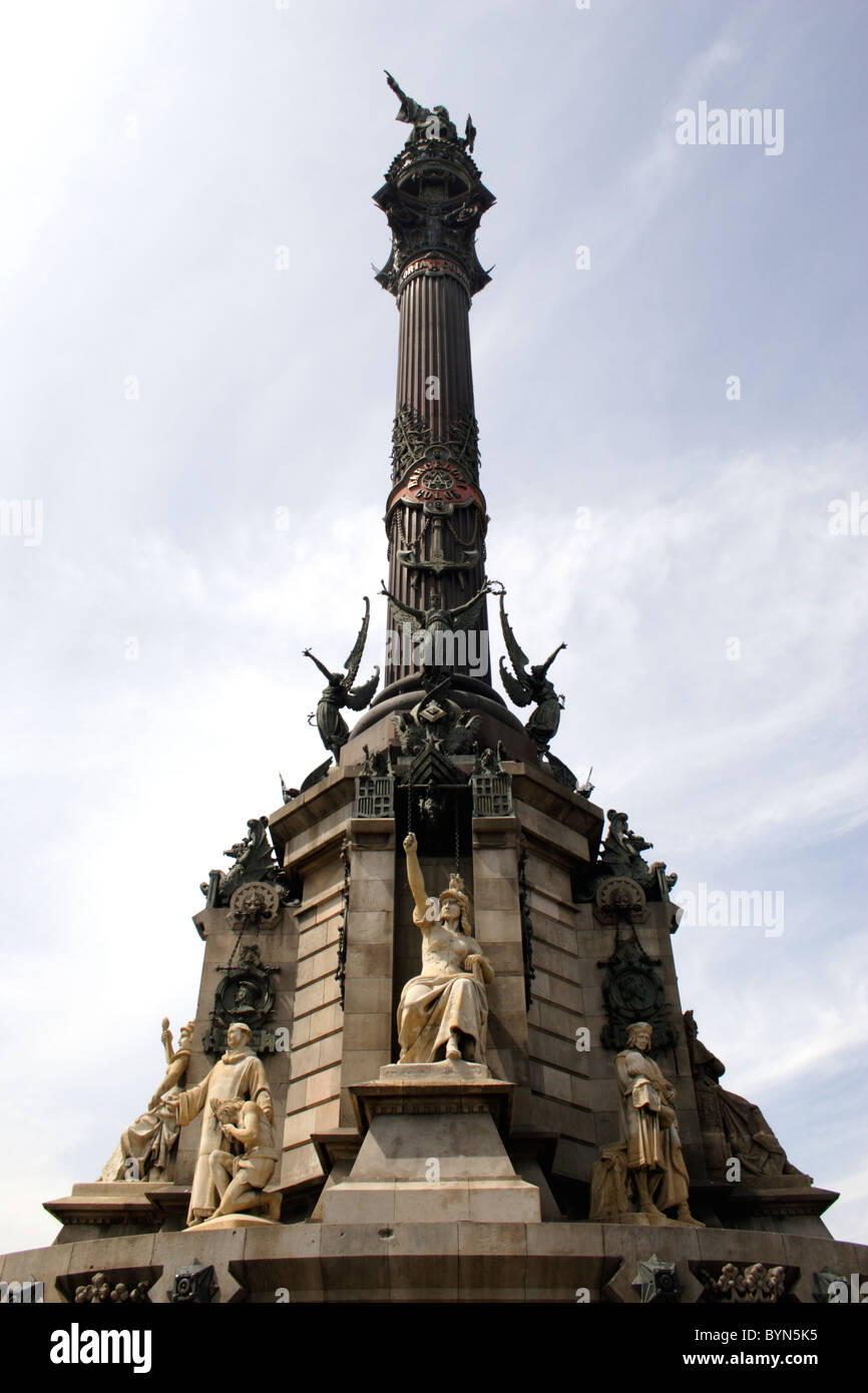 Monument a Colom Barcelona Stock Photo - Alamy