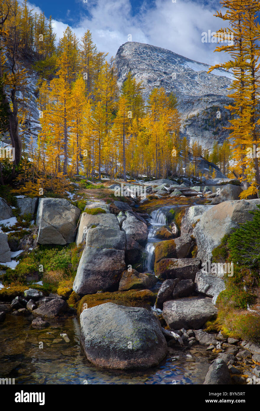 Small waterfall between Perfection and Leprechaun lakes in the ...
