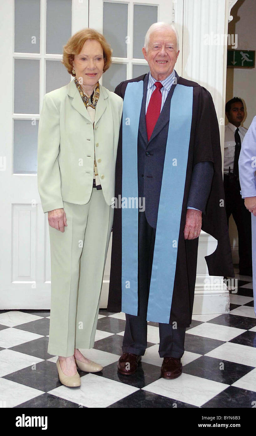 Jimmy Carter and his wife Rosalynn Carter Former President of the ...