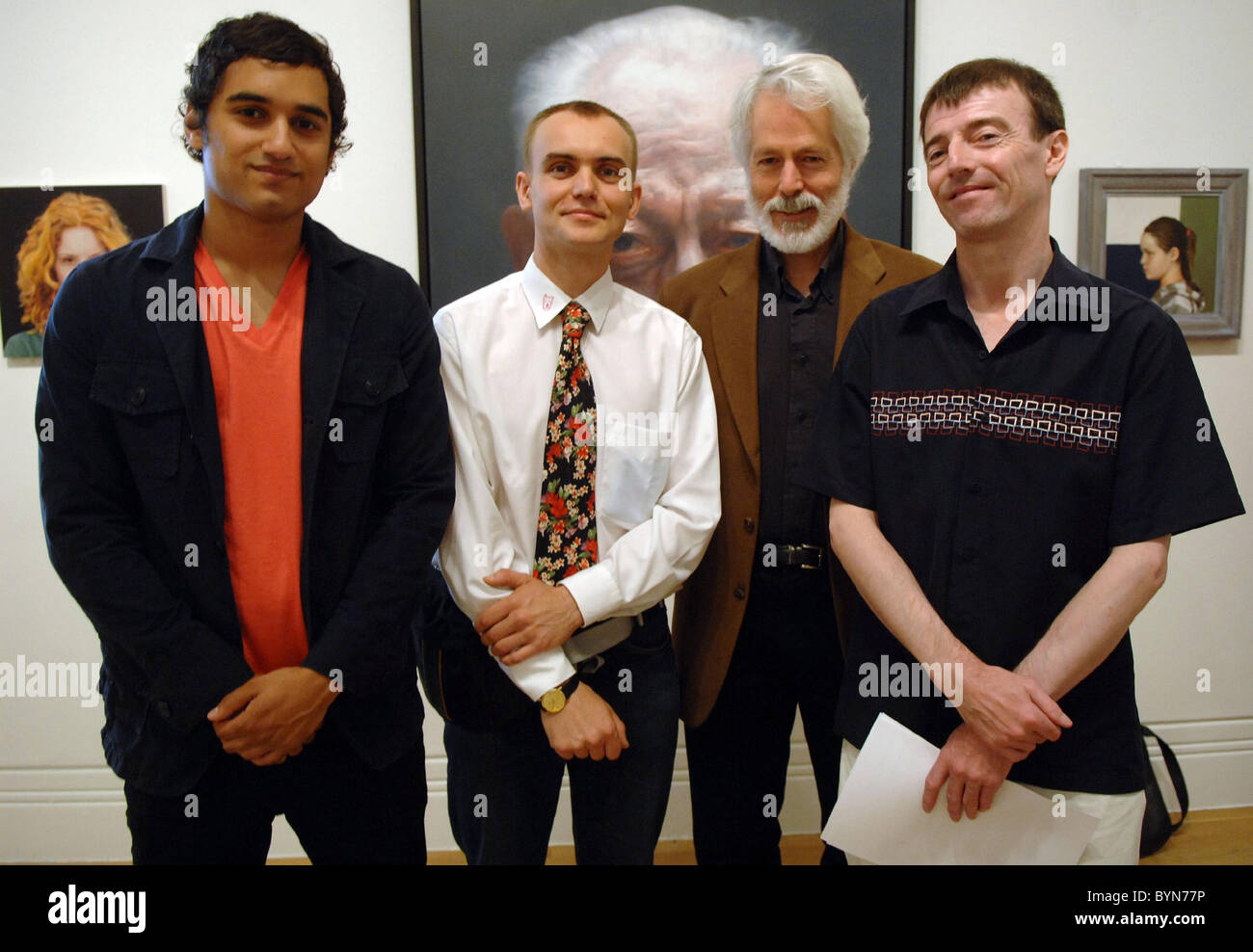 The Four finalists (left to right) - Johan Andersson, Hynek Martinec ...