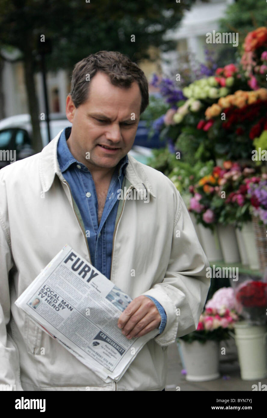 Jack Dee Filming a new show for BBC TV London, England - 07.06.07 Stock ...