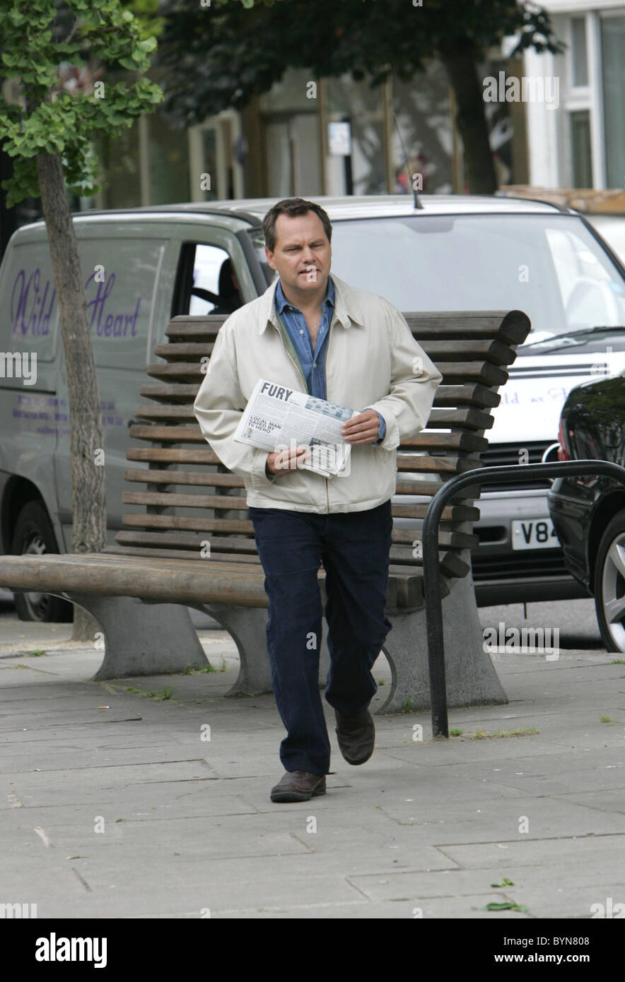 Jack Dee Filming a new show for BBC TV London, England - 07.06.07 Stock ...