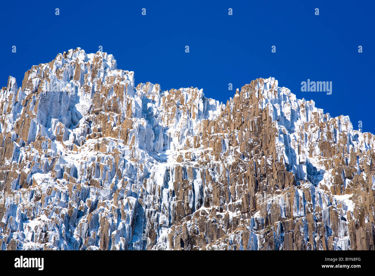Australia, Tasmania, Cradle Mt - Lake St Clair National Park. Snow and ...