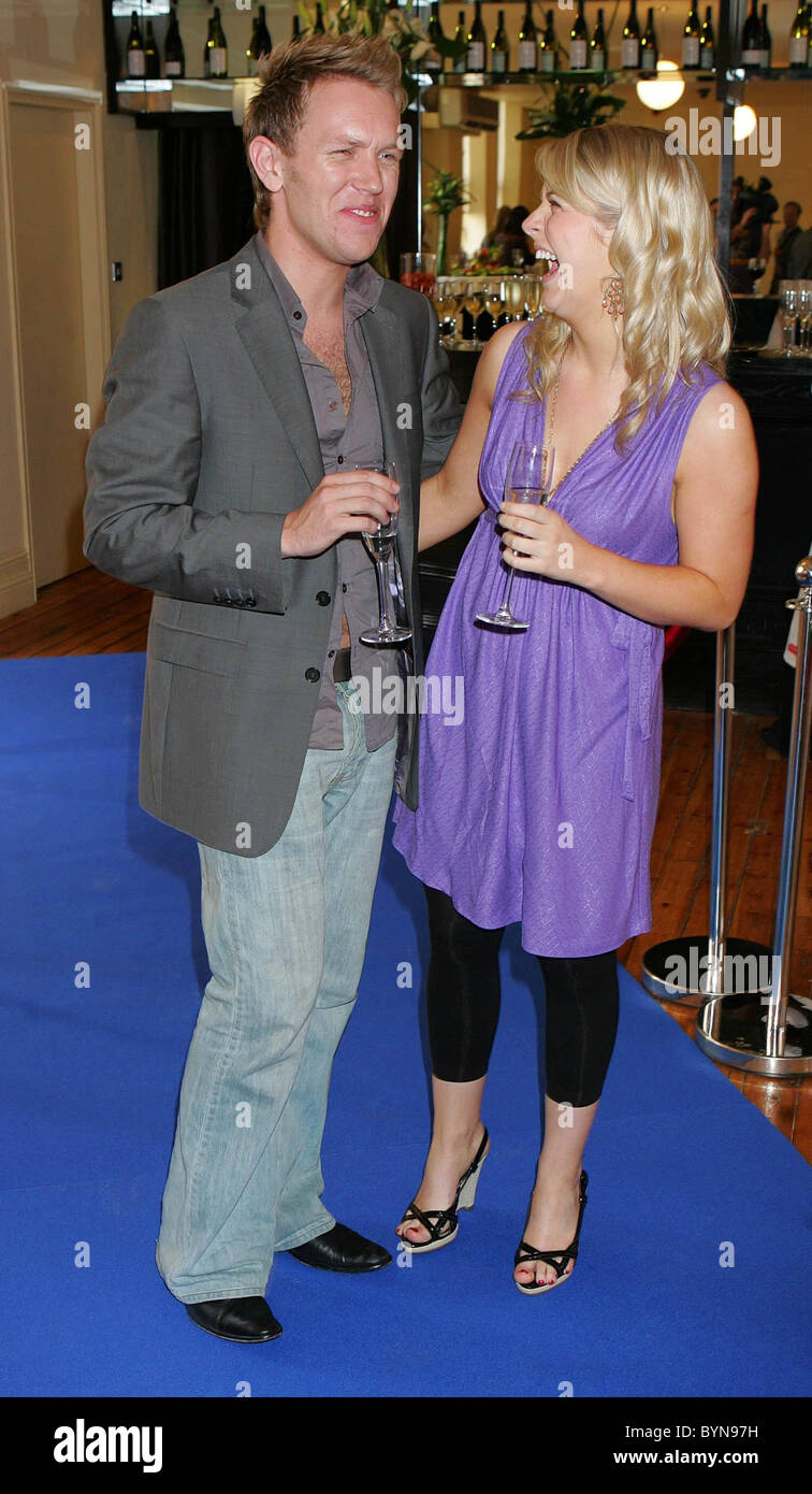 Susan McFadden, winner of ITV's "Grease Is The Word" and boyfriend Adam ...