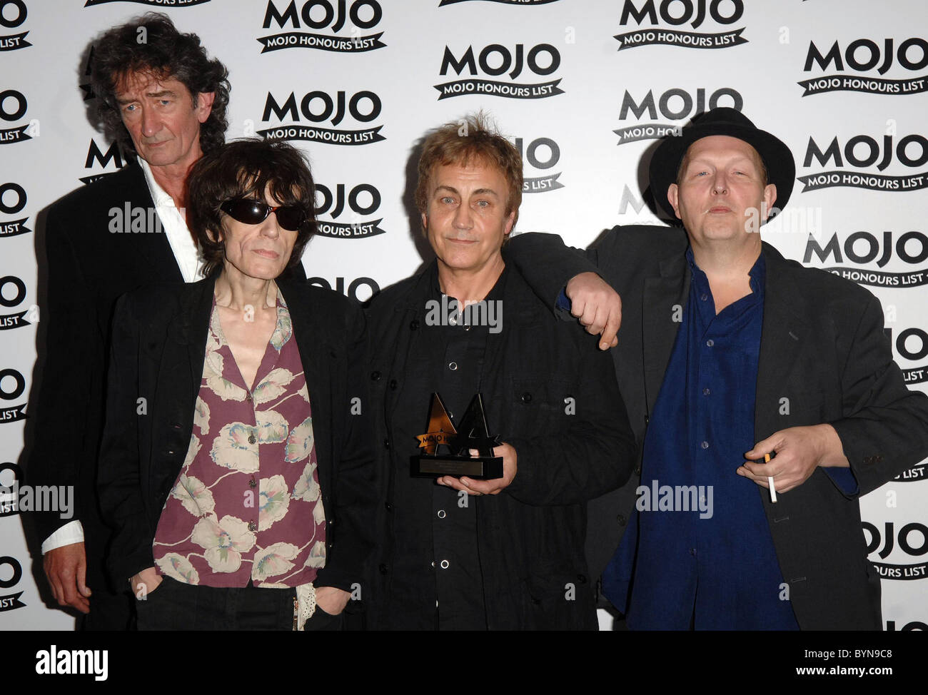 Alan Mair, Peter Perrett and Mike Kellie of The Only Ones Mojo Honours ...