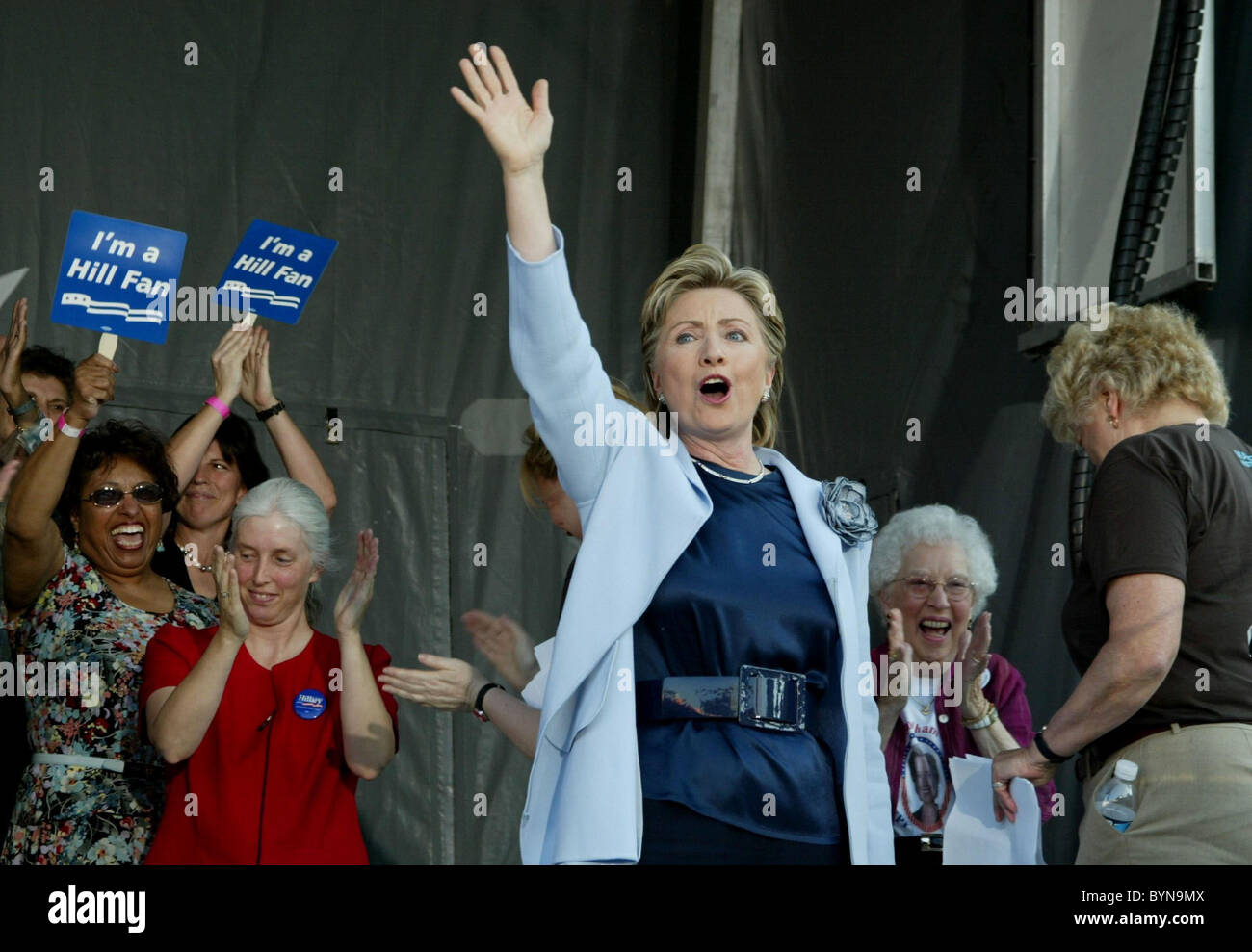 Hillary Clinton speaks at the launch of Club 44, her bid for the 44th ...