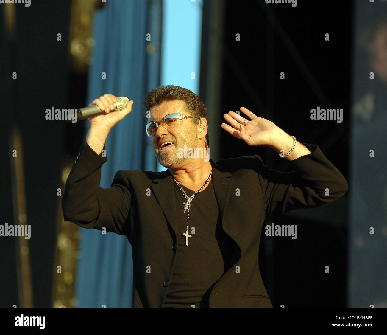 George Michael performing at RDS Dublin, Ireland - 06.06.07 Stock Photo ...