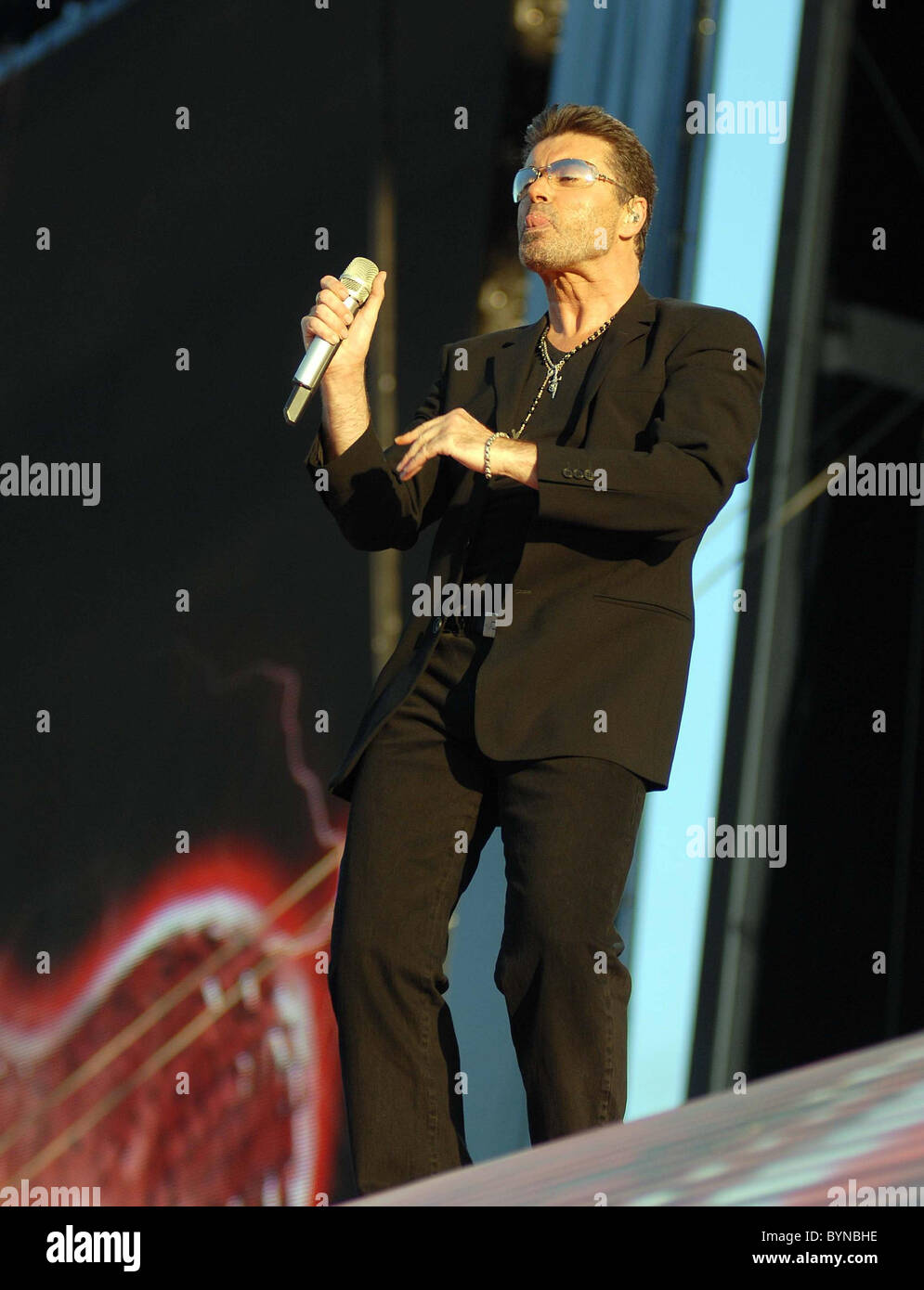 George Michael performing at RDS Dublin, Ireland - 06.06.07 Stock Photo ...