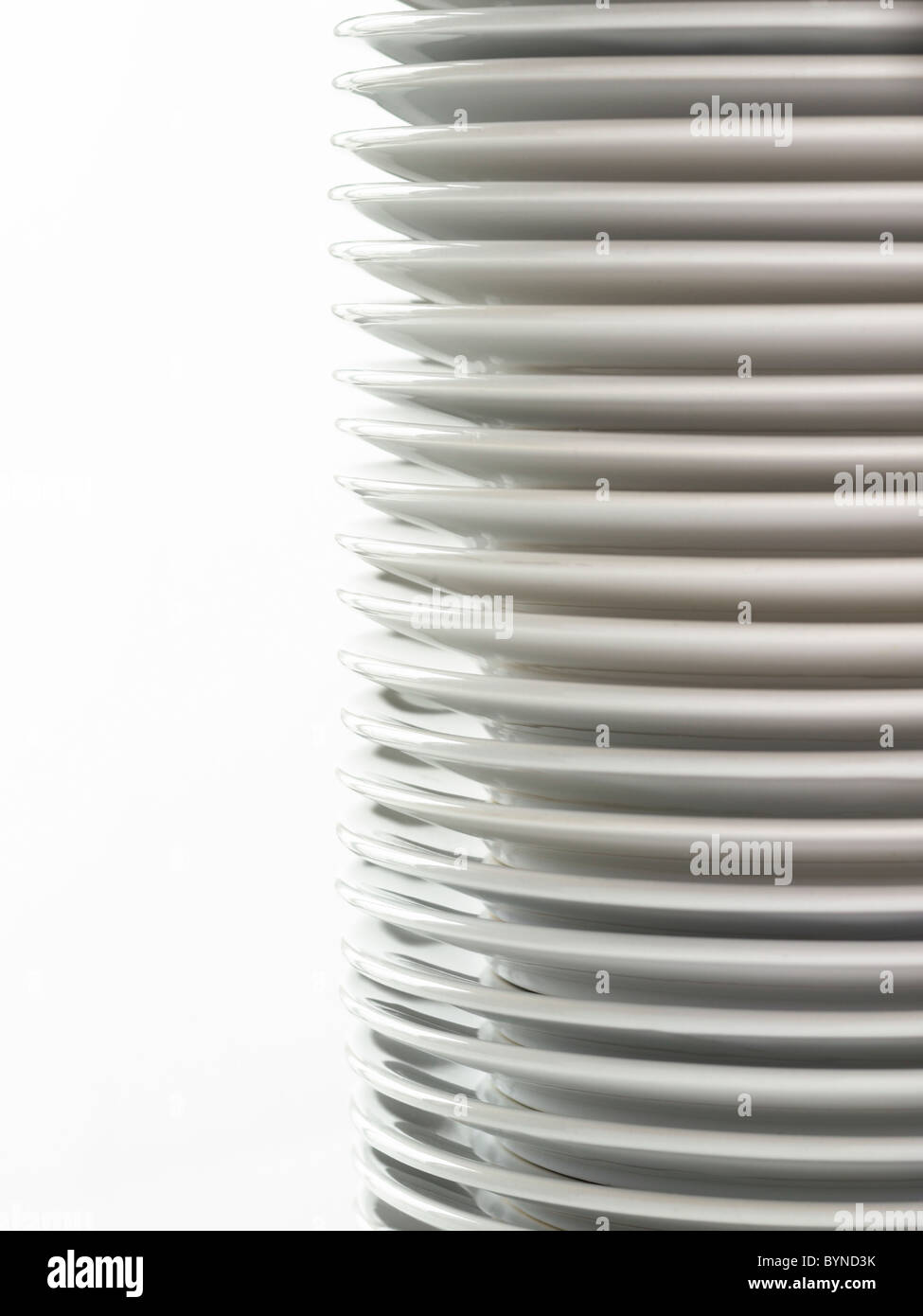 Stack of Plates Stock Photo - Alamy