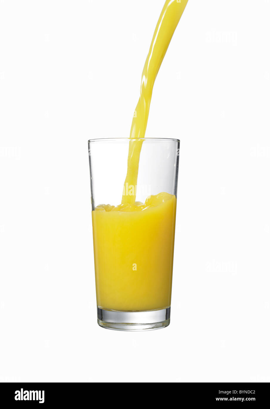 Orange Juice Being Poured Stock Photo - Alamy