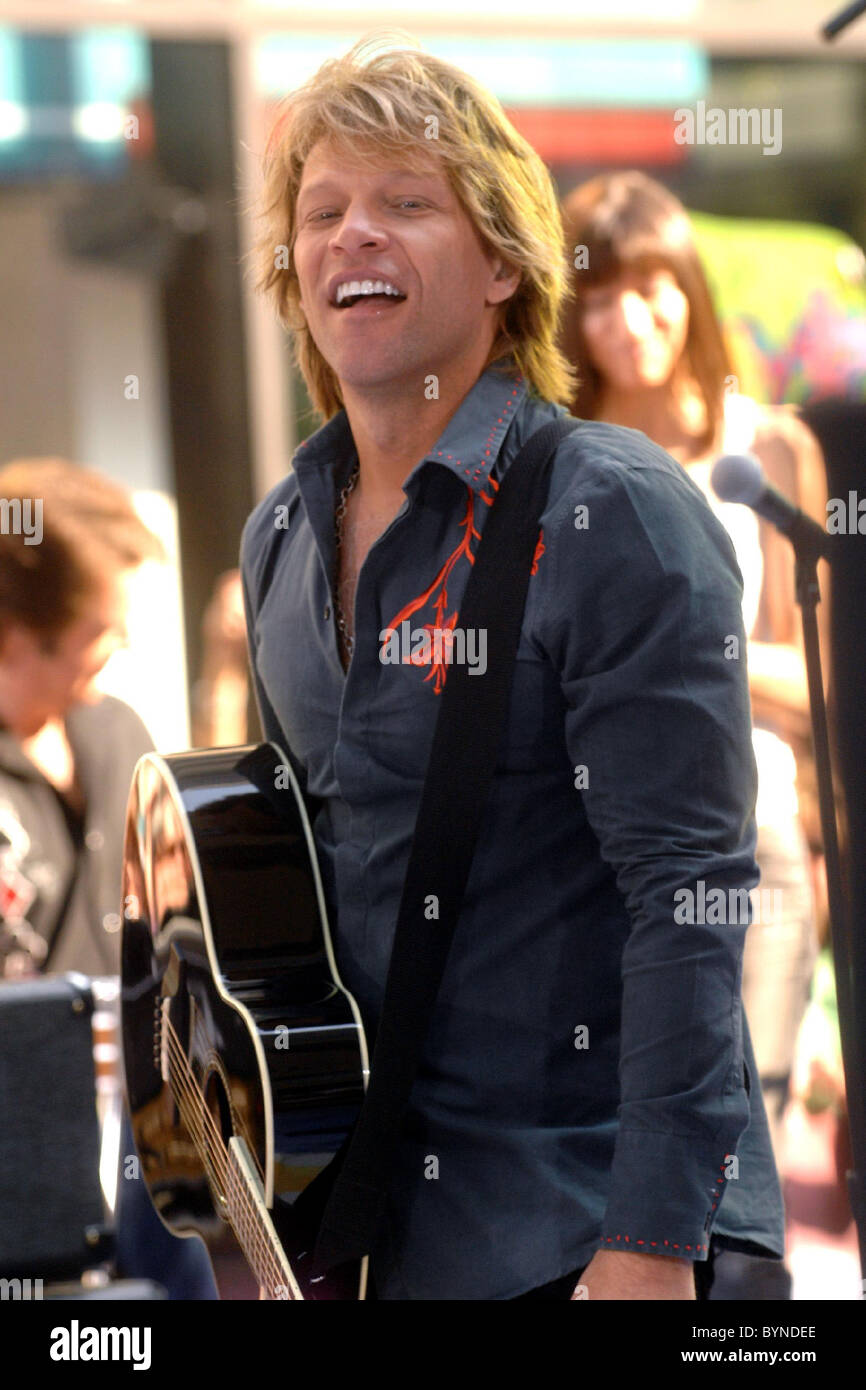 Bon Jovi Performs live at Rockefeller Plaza on the 'The Today Show ...