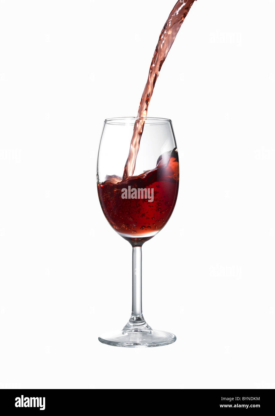 Red Wine Being Poured Stock Photo - Alamy