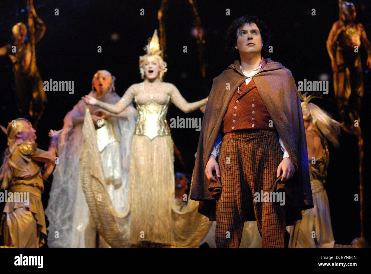 Laura Michelle Kelly as Galadriel and James Loye as Frodo Lord of the ...