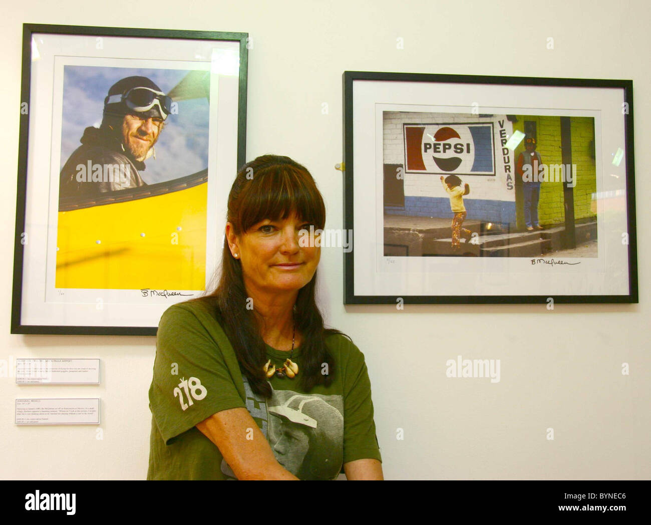 Barbara McQueen at the opening of 'The Last Mile' an exhibition of rare ...