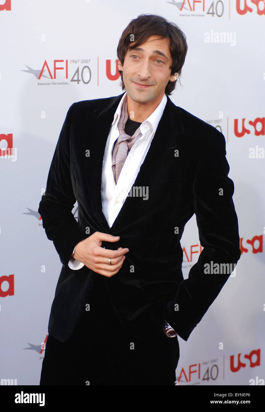 Adrian Brody 35th AFI Life Achievement Award held at The Kodak Theatre ...
