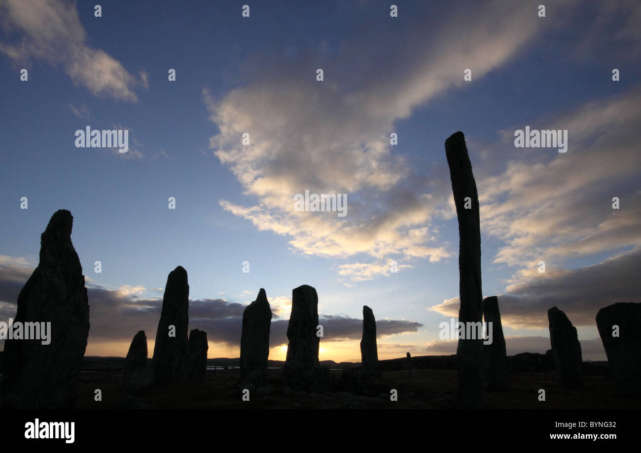 Callanish standing stones on the Isle of Lewis Stock Photo - Alamy