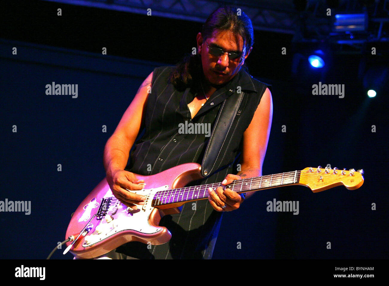 Henry Garza of Los Lonely Boys performs at Stubb's Austin, Texas - 18. ...