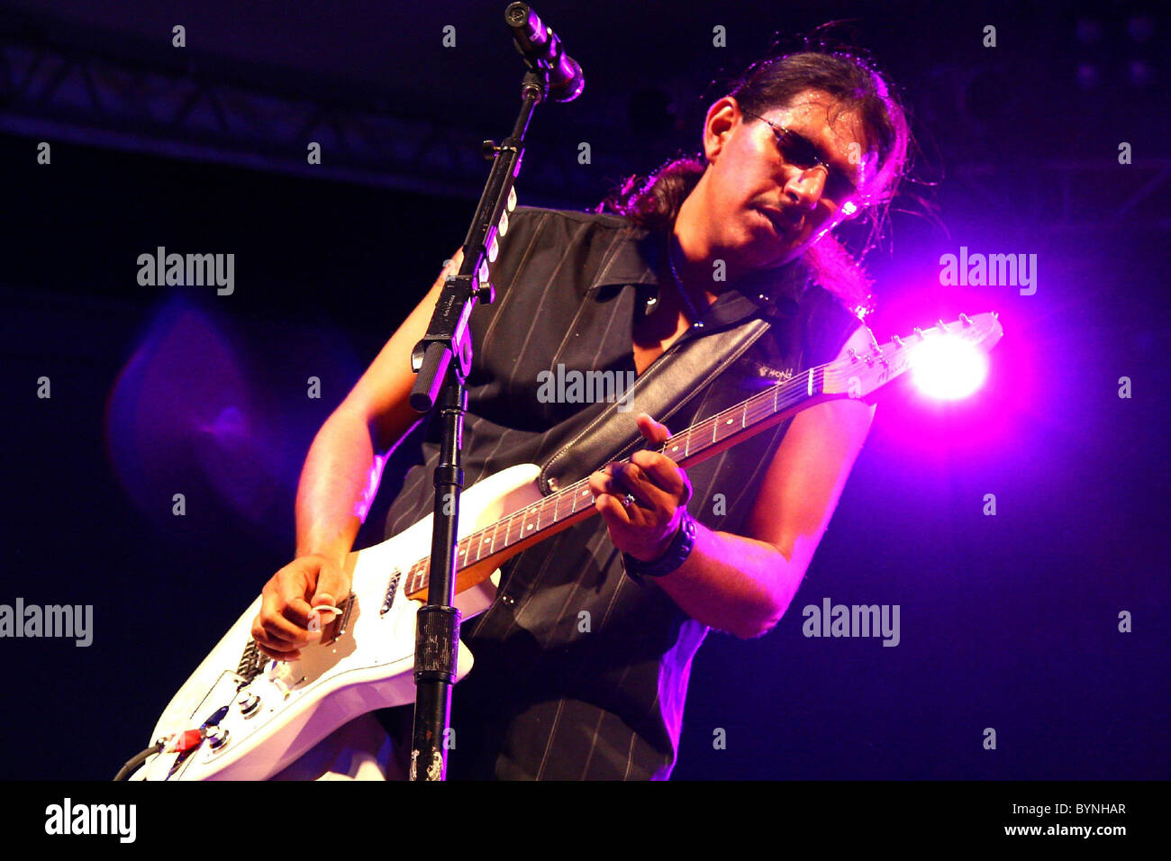 Henry Garza of Los Lonely Boys performs at Stubb's Austin, Texas - 18. ...