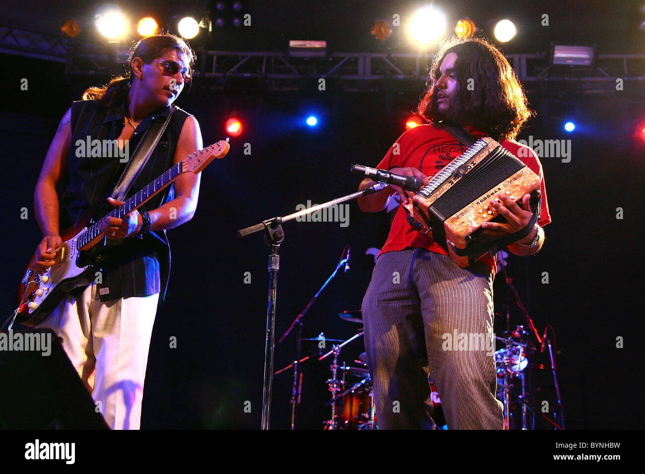 Henry Garza of Los Lonely Boys performs at Stubb's Austin, Texas - 18. ...