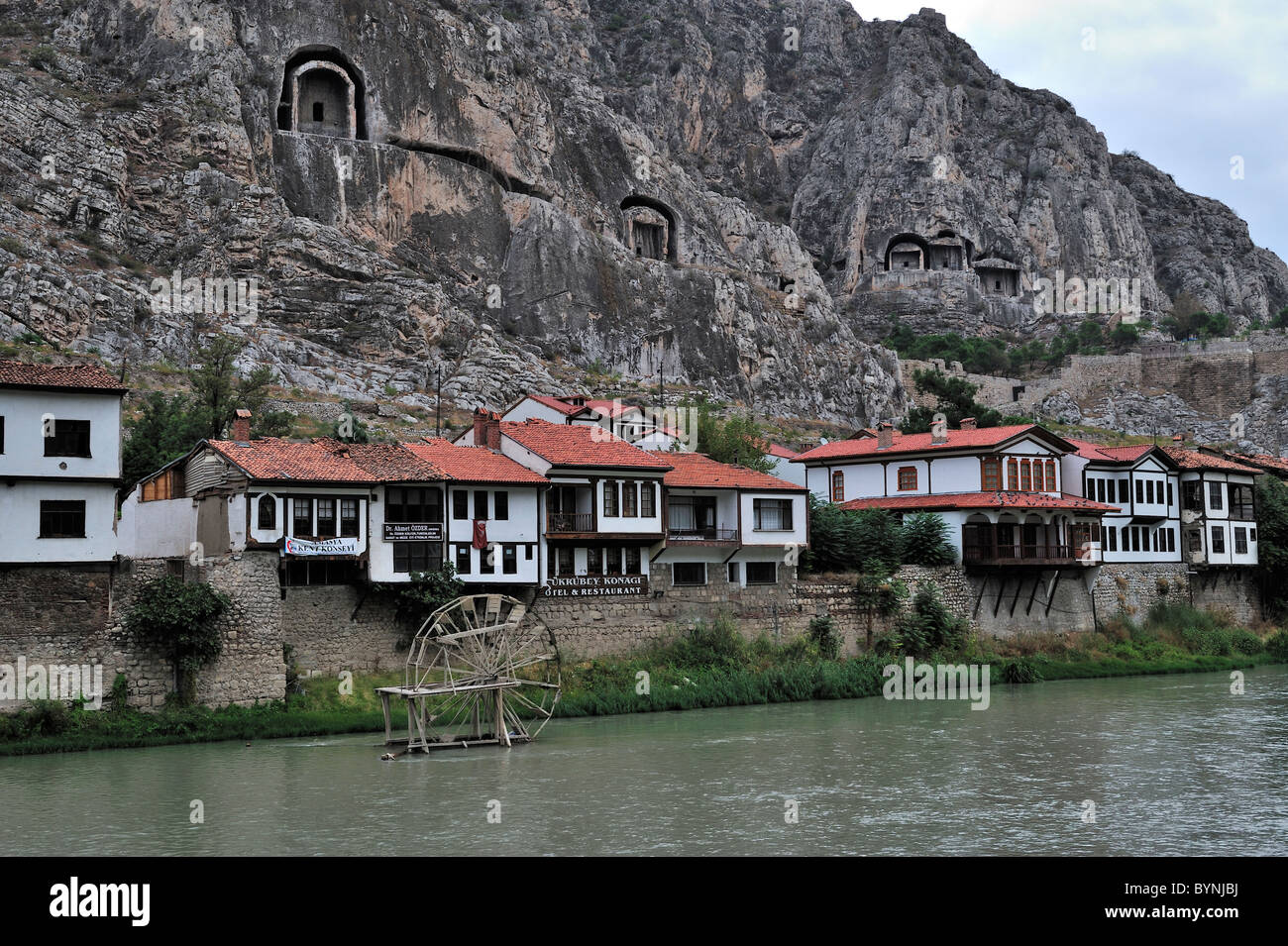 Hellenistic tombs, Yali along the Yeşilırmak (Green River), Amasya ...