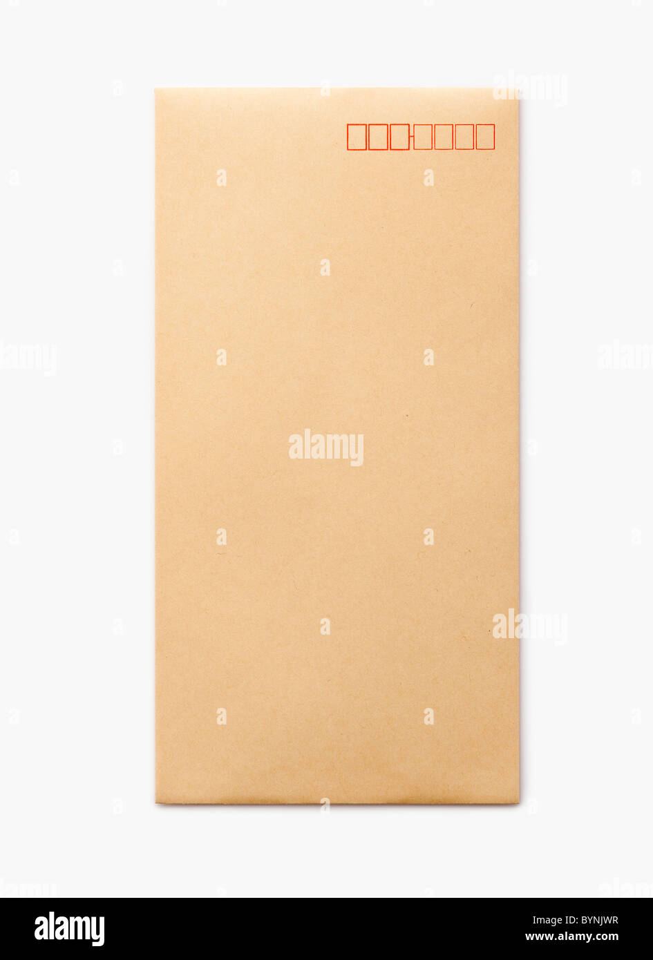 Envelope Single Object Cut Out Isolated On White Stock Photo - Alamy