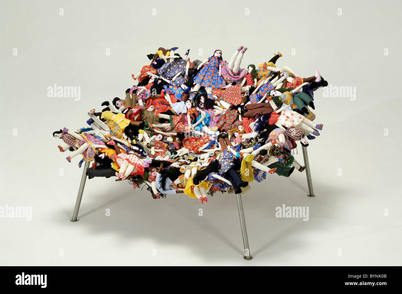 The Plush Toy Chairs These unique chairs were created by attaching a ...