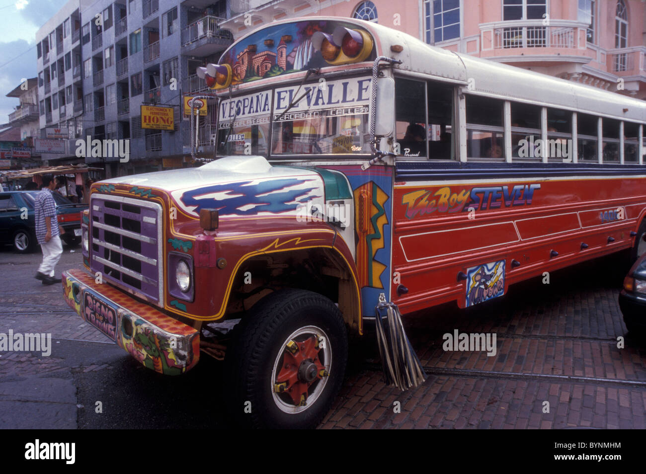 Red devil bus panama hi-res stock photography and images - Alamy