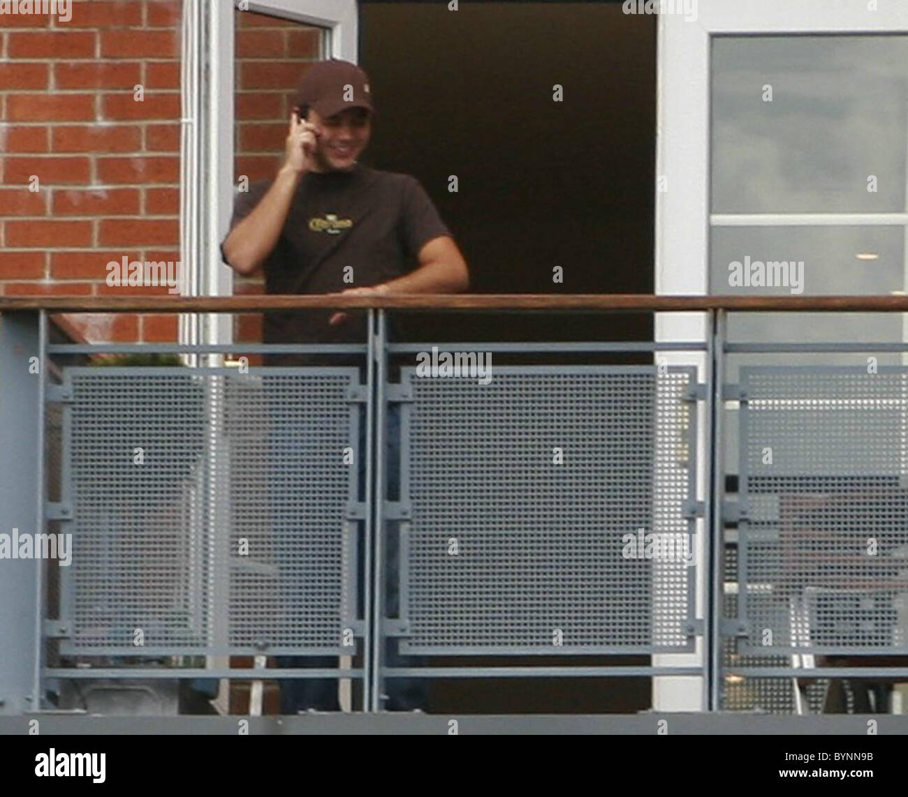 Ryan Thomas aka Coronation Street's Jason Grimshaw on the balcony of ...