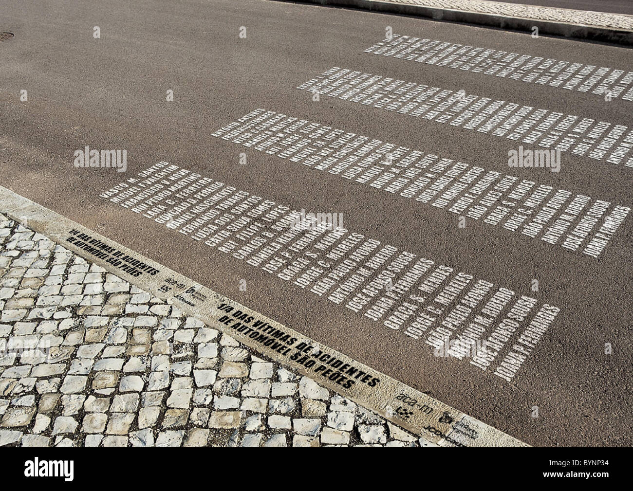 Zebra Crossing Memorial A guerrilla artist in the Portuguese capital ...