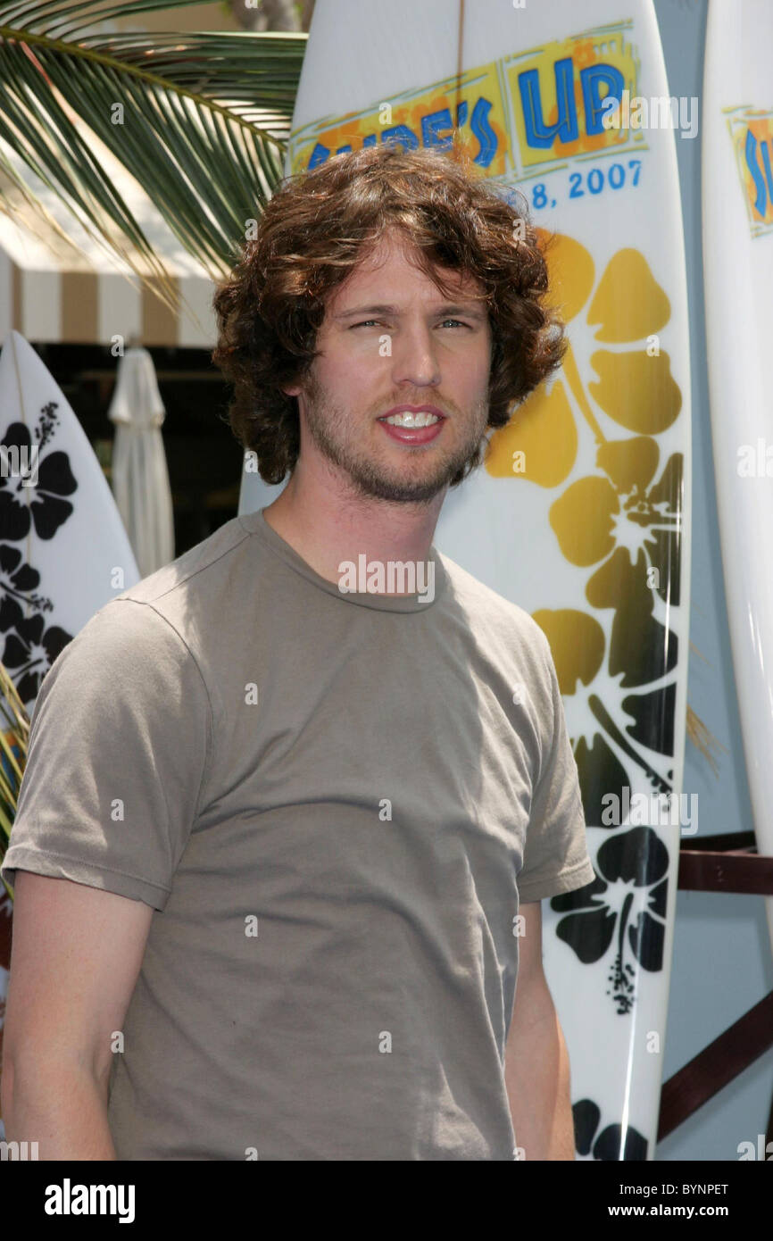 Jon Heder Premiere of 'Surfs Up' - Arrivals held at Mann Village ...