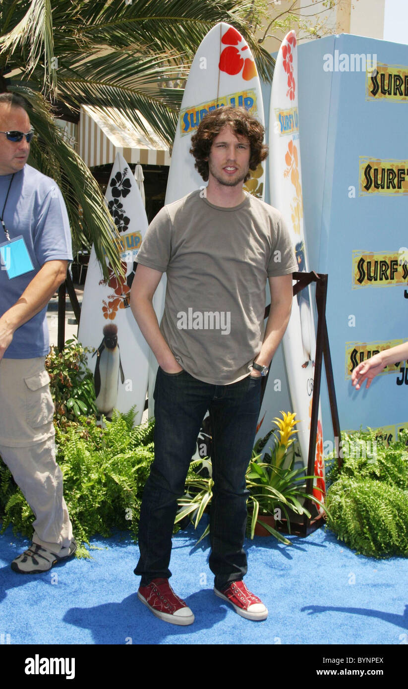 Jon Heder Premiere of 'Surfs Up' - Arrivals held at Mann Village ...