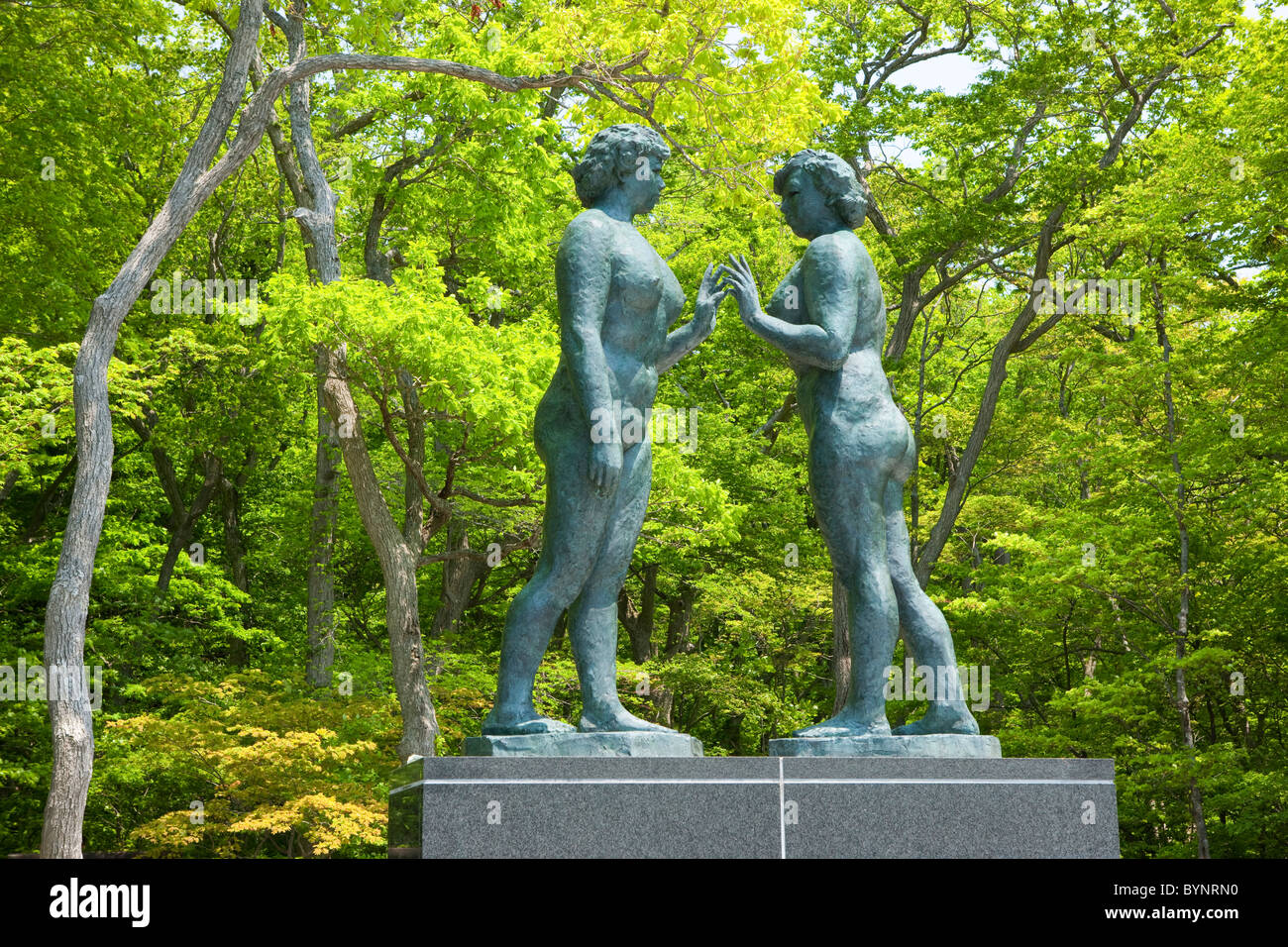 Sculpture Statue Female Likeness Two Objects Stock Photo - Alamy