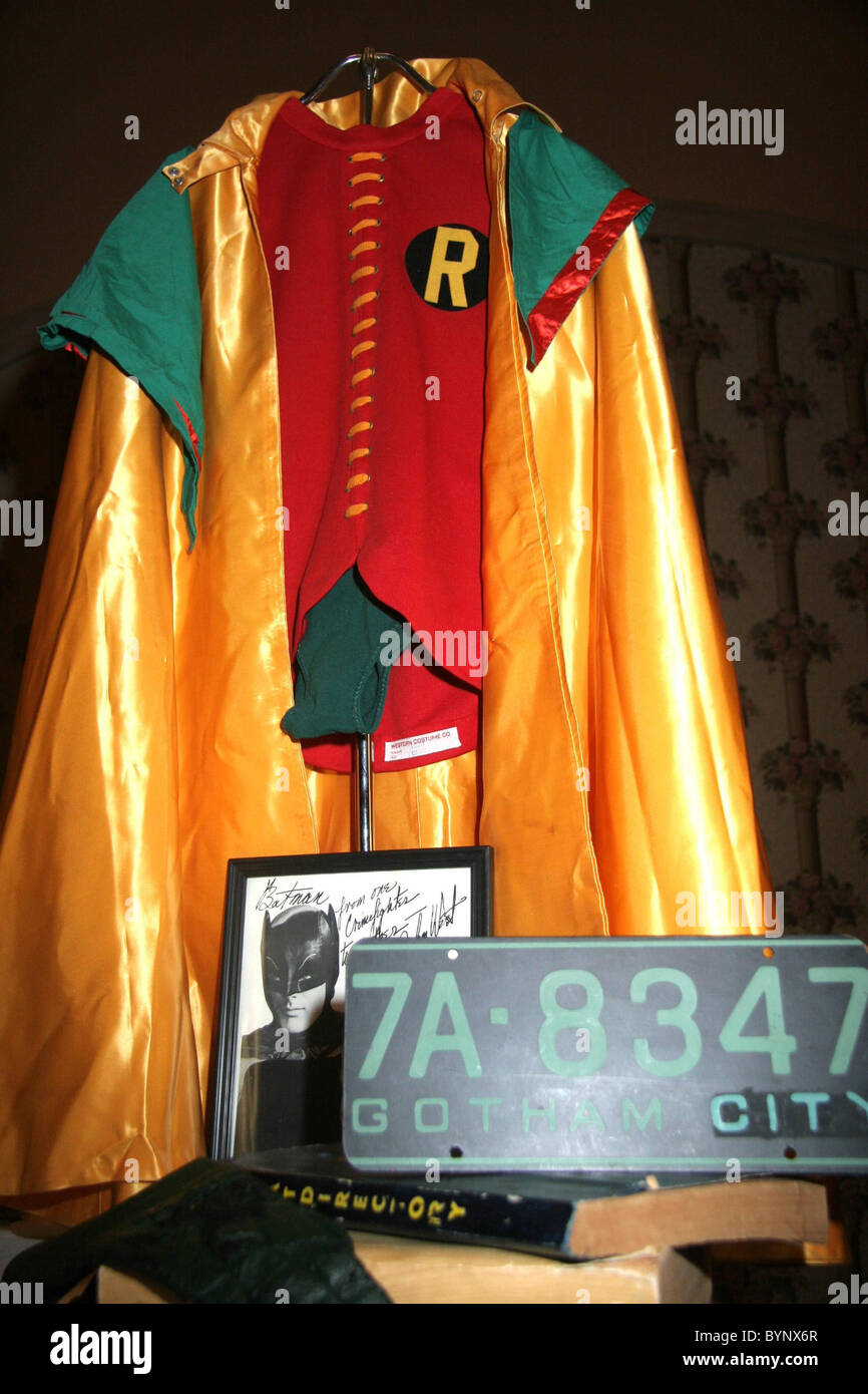 The original Burt Ward 'Robin' suit from the cult TV series 'Batman and ...