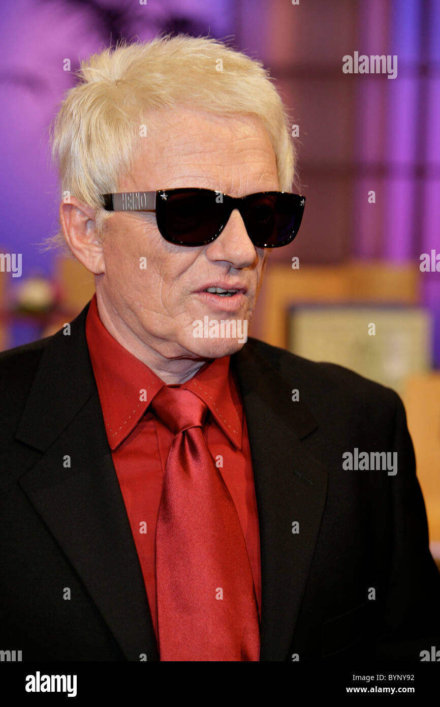 Heino, German talkshow "Die Aktuelle Schaubude" at Studio Hamburg ...