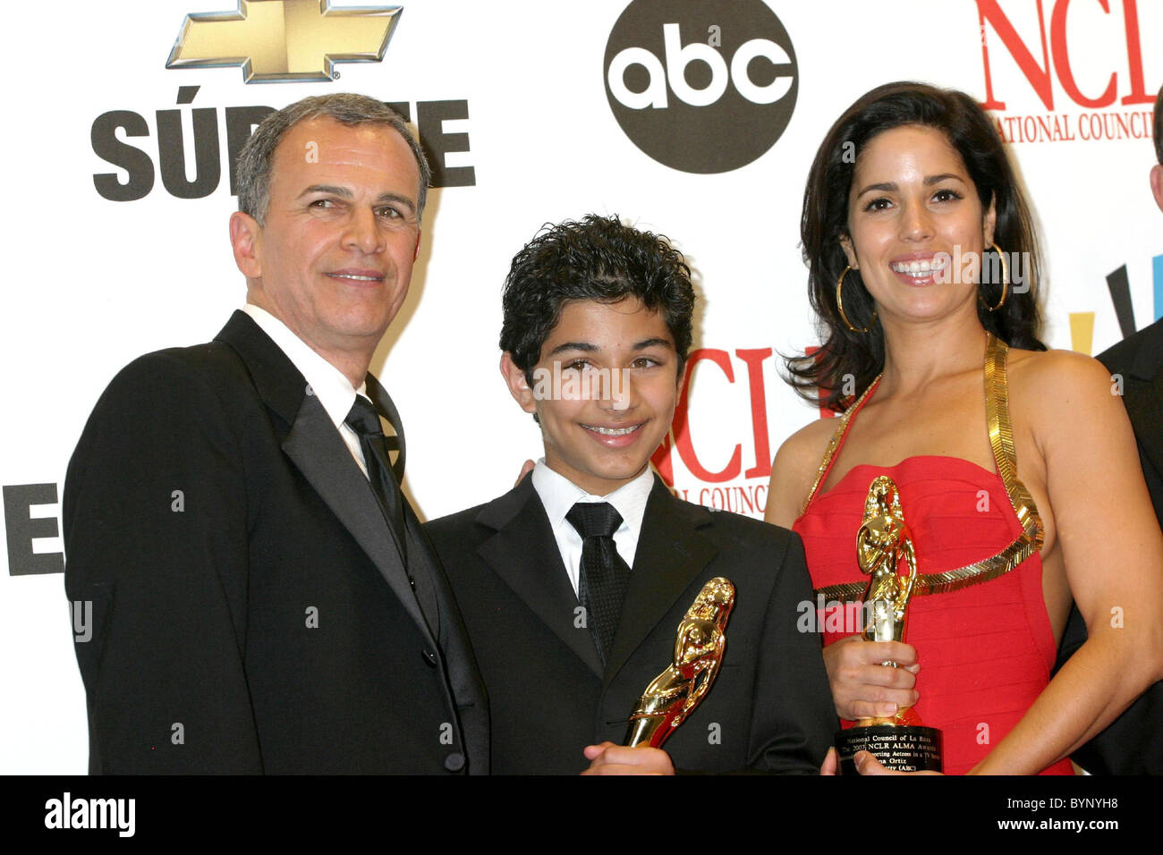 Tony Plana, Mark Indelicato, Ana Ortiz The 2007 Almas Awards at the ...