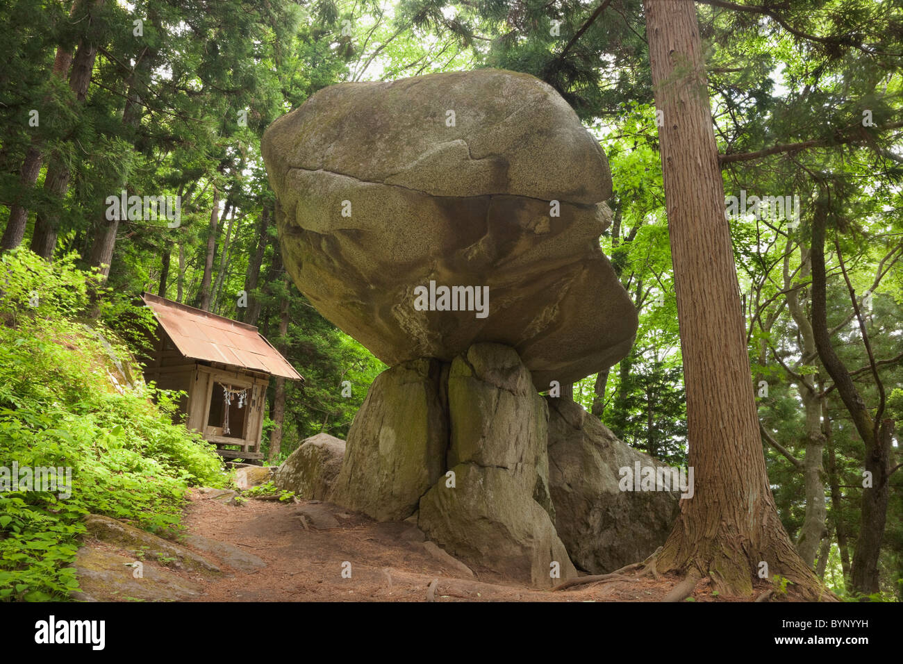 Tsuzuki-ishi Large Rock Stock Photo - Alamy