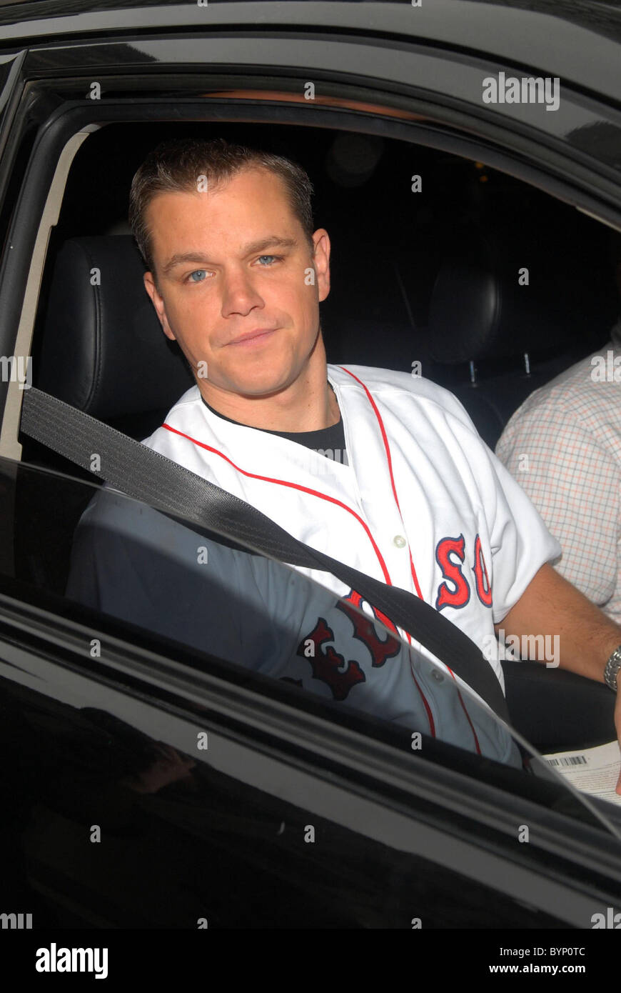 Matt Damon outside Ed Sullivan Theatre for the 'Late Show With David ...
