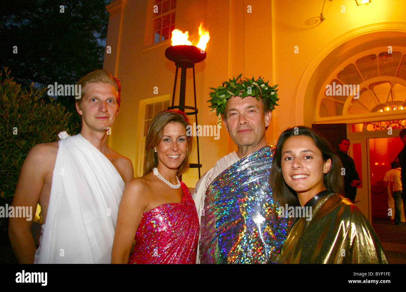 Guests The Fall Of Rome party held at Beauberry House London, England ...