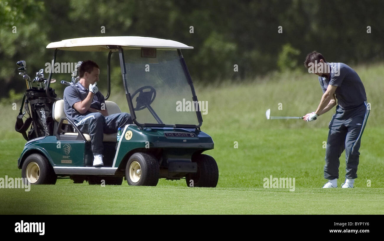 John Terry and Frank Lampard Members of the England football team play ...