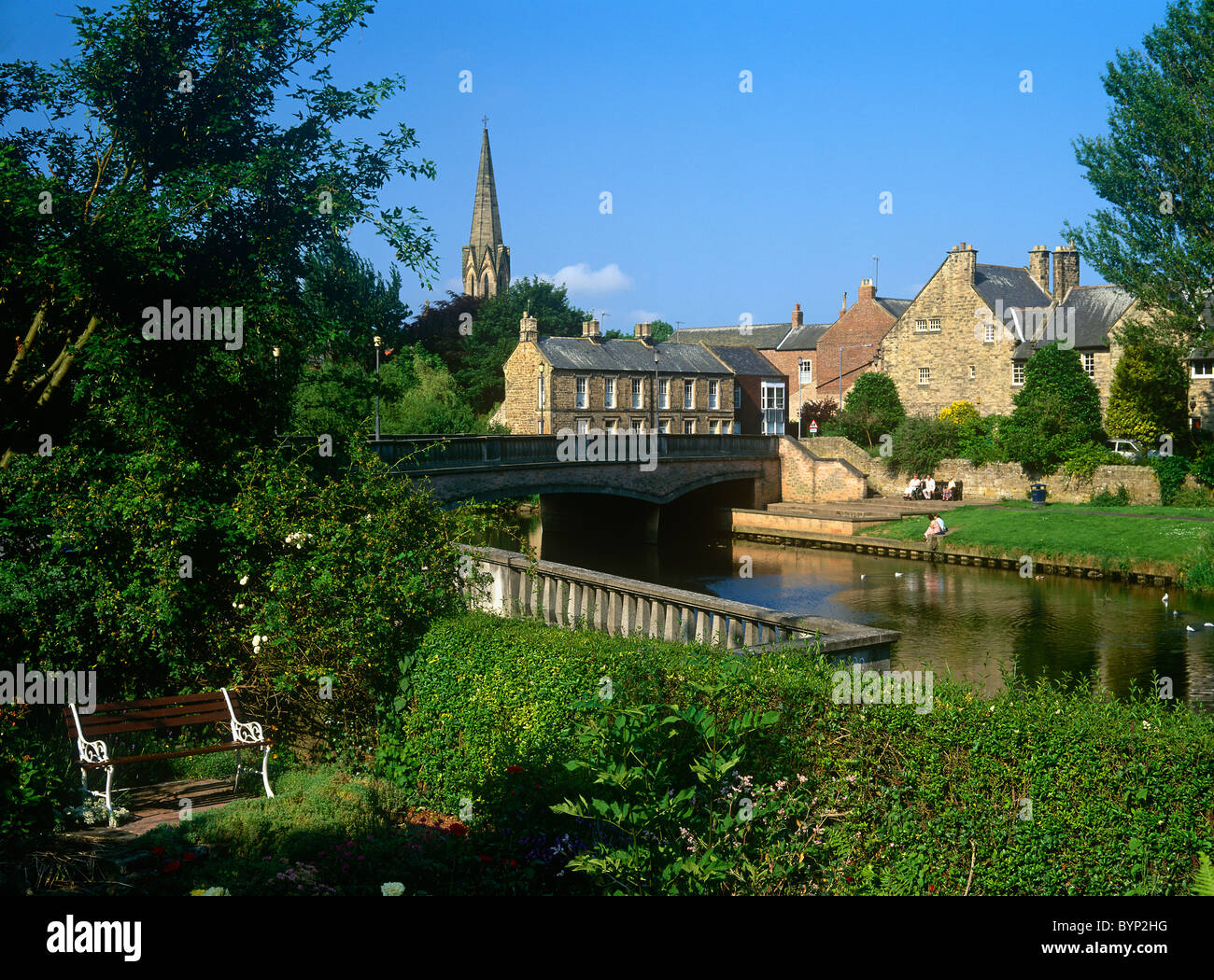Bridge over river wansbeck hi-res stock photography and images - Alamy