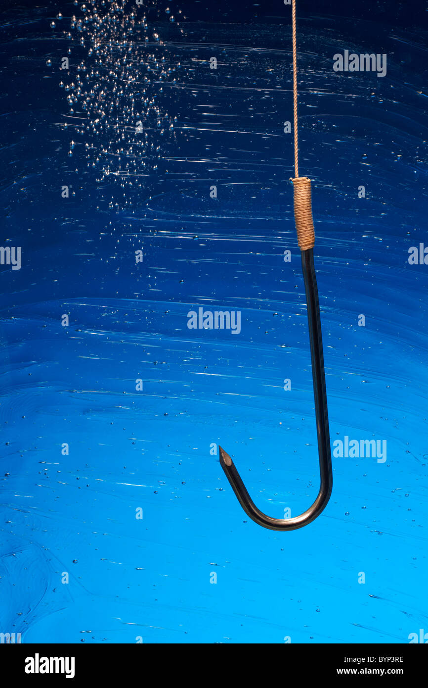 Hook in Water Stock Photo - Alamy