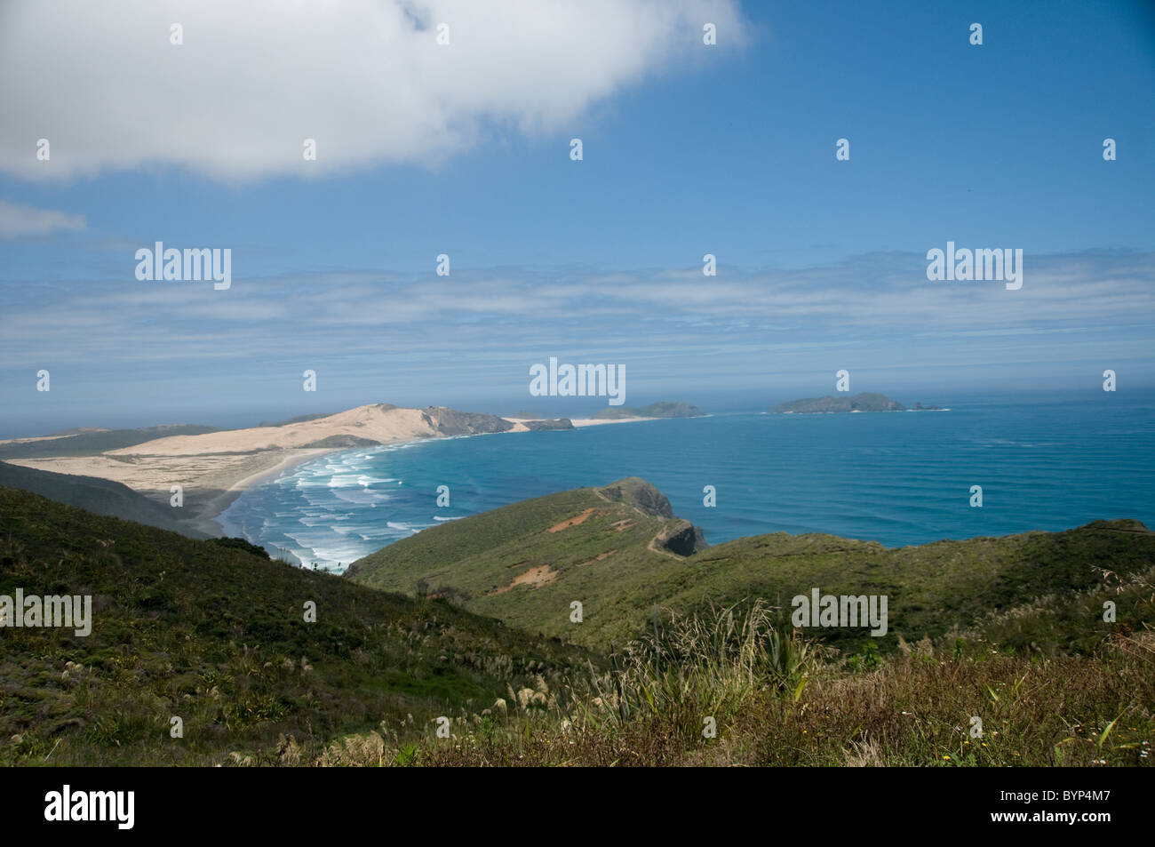 View of the ocean from Cape Reinga, New Zealand Stock Photo - Alamy